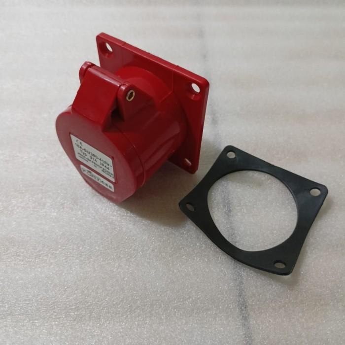 Jual Plug Mounting Female Steker Industri untuk 3 Phase 4 Pin 16A ...