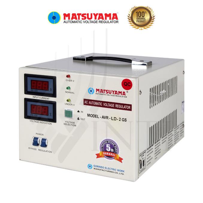 Jual Stabilizer Matsuyama 2000 Watt 2 Kva Stavolt Stabiliser Avr/Ld-2Gs ...