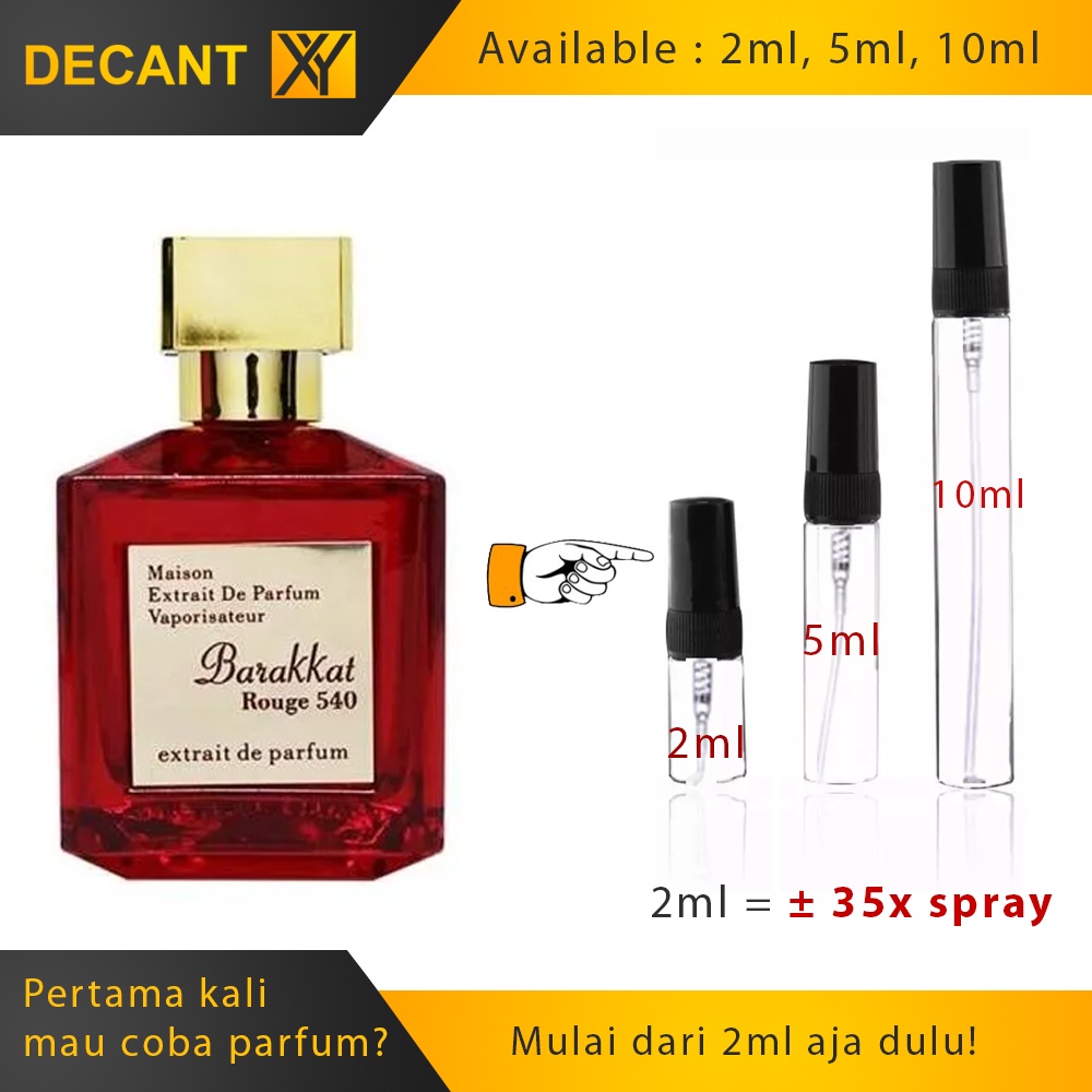 Jual Decant Fragrance World Barakkat Rouge Extrait EDP 2ml 5ml 10ml ...
