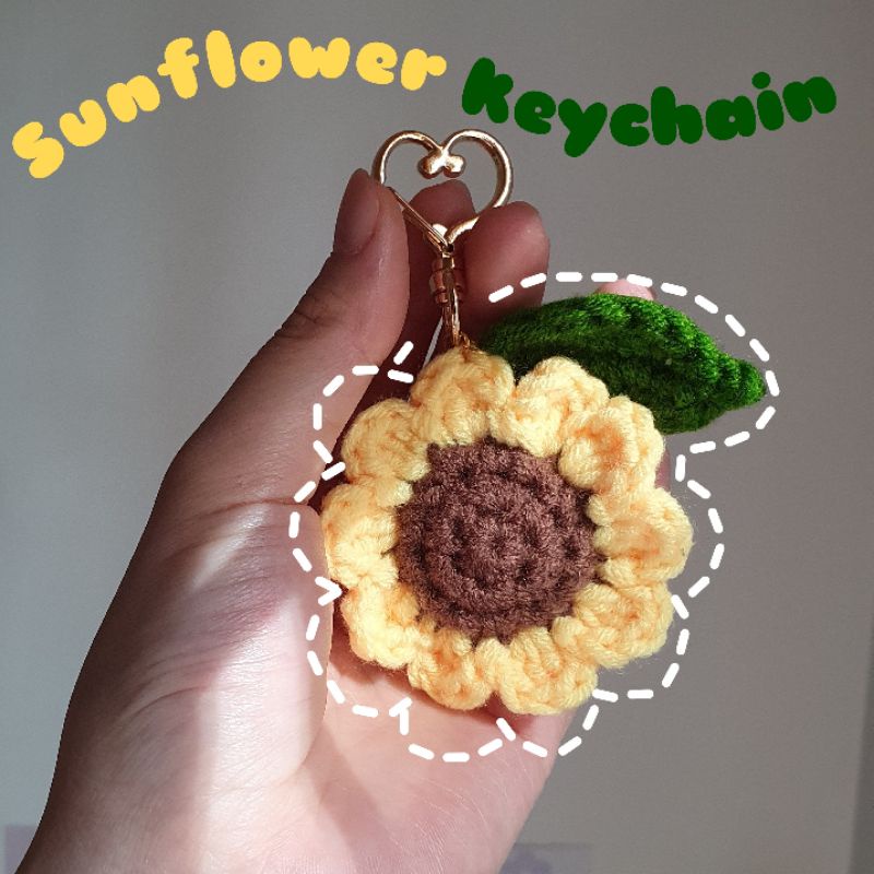 Jual Sunflower Keychain| Gantungan Kunci Bunga Matahari| Keychain ...