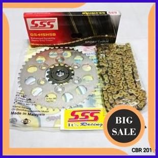 Jual Gear Set 415 SSS CBR 2019 / CB150R (Baut 6) + Rantai SSS HSB GOLD perkakas 29M4R23 | Shopee ...