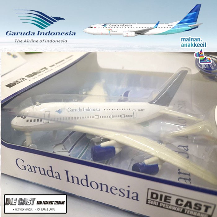 Jual MAINAN ANAK MINIATUR DIECAST PESAWAT TERBANG LION AIR GARUDA ...
