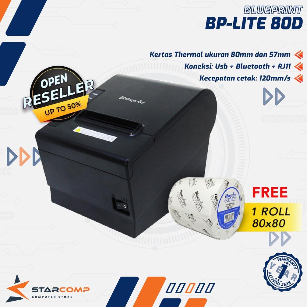 Jual Printer Kasir Thermal BLUEPRINT Lite80D (USB + Bluetooth + RJ11 ...