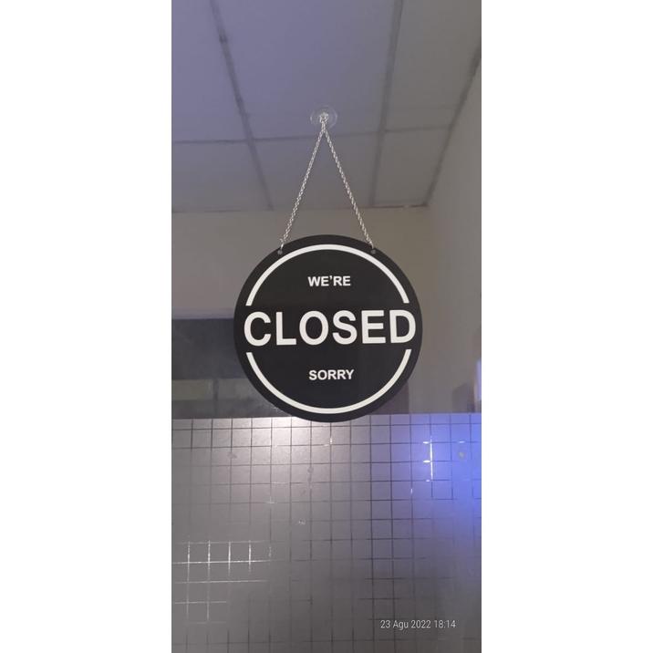 Jual Update Signage Open Closed (Akrilik Open Closed New - List ...