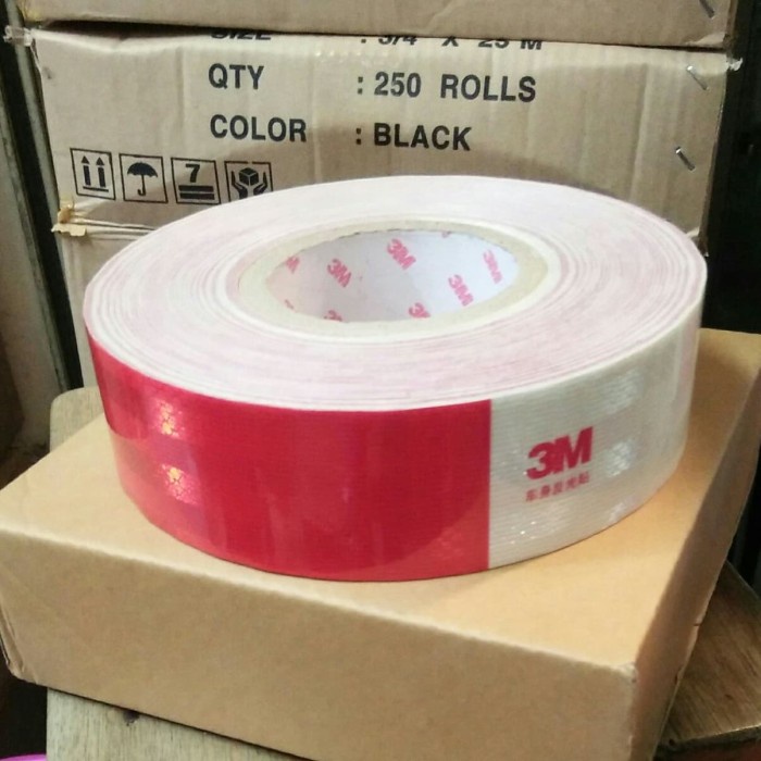 Jual 3M Stiker Reflective Diamond Grade-Scotlite Merah Putih Cna ...