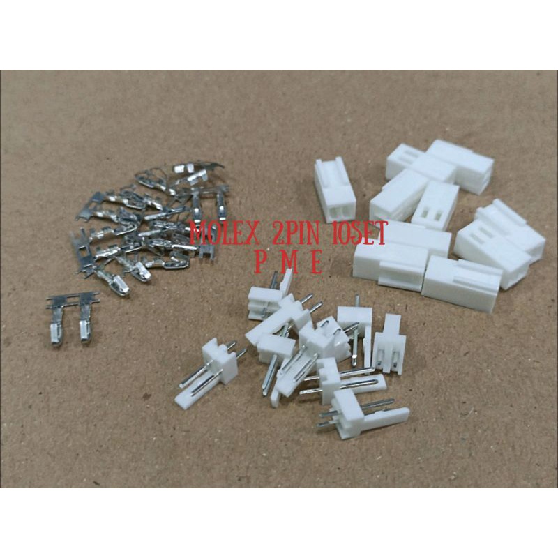 Jual SOCKET MOLEX 2PIN MOLEX KONEKTOR 2PIN TERMINAL MOLEX FAMALE 2PIN ...
