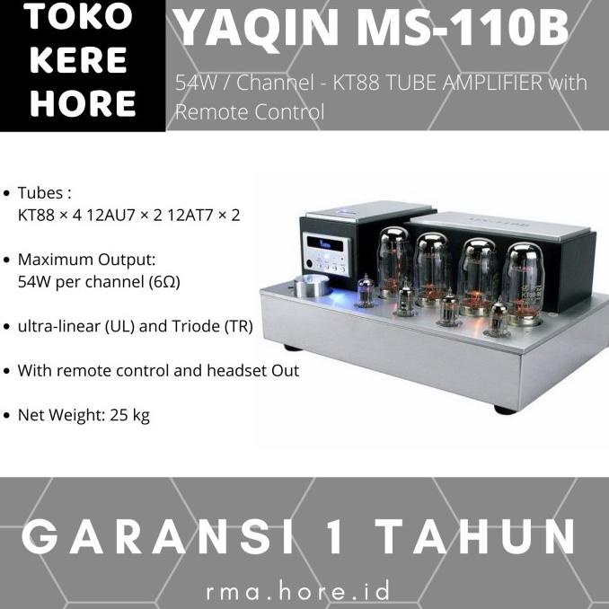 Jual YAQIN MS-110B Integrated Tube Amplifier KT-88 Push Pull | Shopee Indonesia