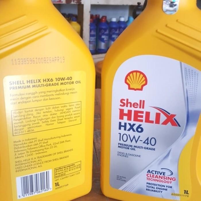 Jual Original Barcode scan Shell Helix HX6 10W-40 SN Plus 1ltr | Shopee ...