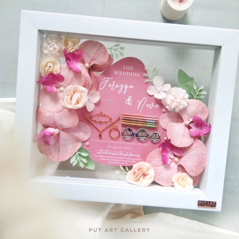 Jual Mahar Transparan 35 x 30 x 3,5 cm Mahar Nikah Kekinian Estetik ...