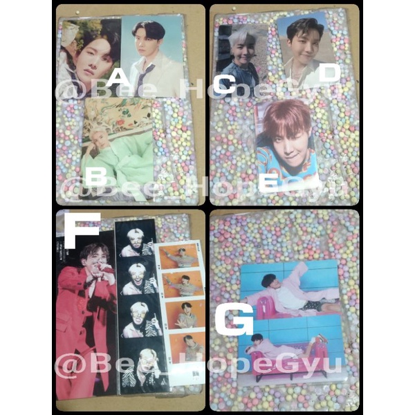 Jual photocard mini postcard bookmark photo strip jhope hobi Jung ...