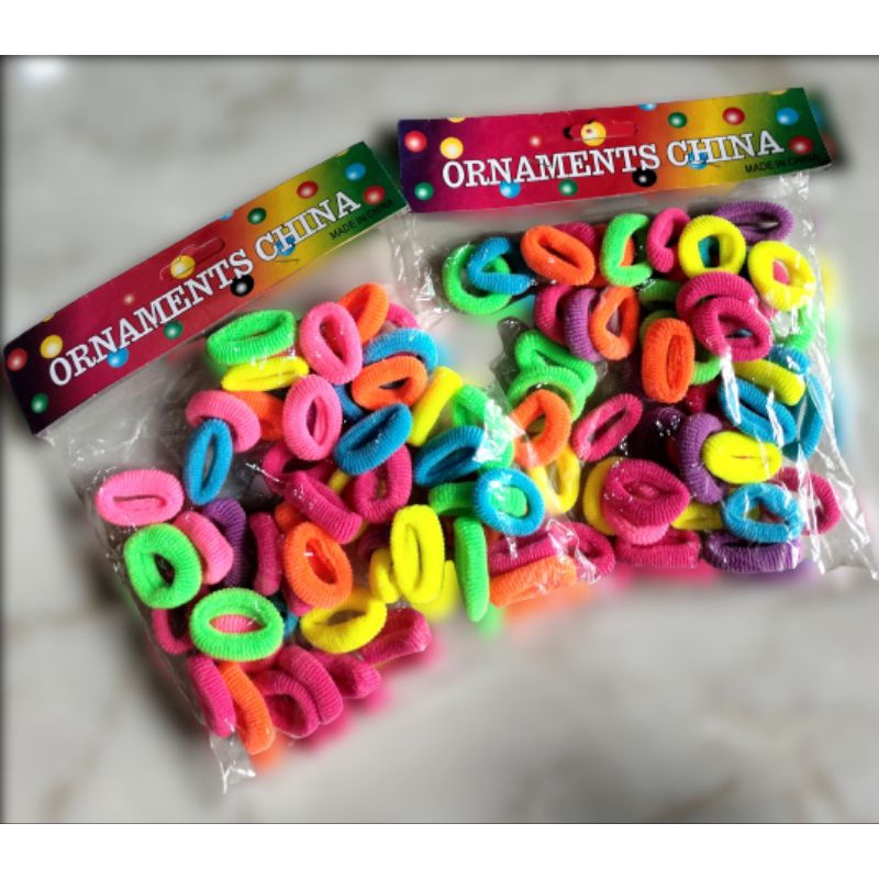 Jual IKAT RAMBUT DONUT MEDIUM ( 1 Pack isi ± 50 pcs ) | Shopee Indonesia