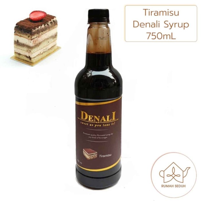 Jual 750mL Denali Tiramisu Syrup Sirop Kopi Cream Cheese Cake Sirup ...