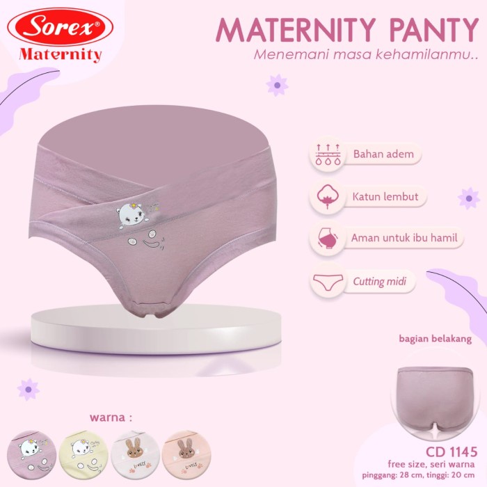 Jual Celana Dalam Hamil Maternity Panty Sorex 1145 | Shopee Indonesia
