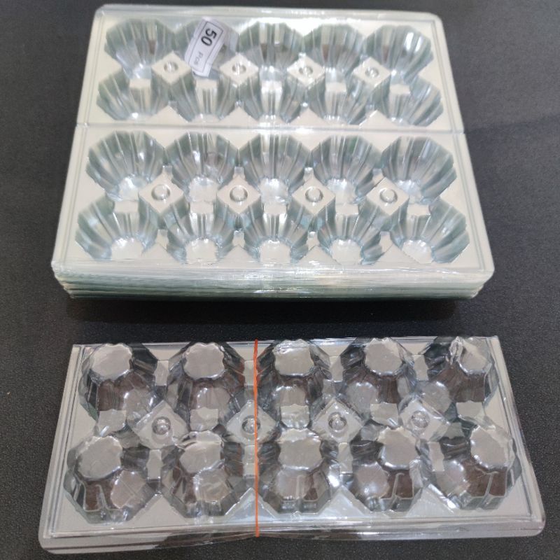 Jual PLASTIK MIKA 10 TELUR BOX TELOR 50 PCS | Shopee Indonesia