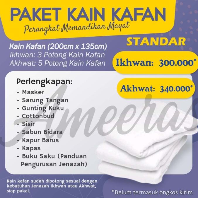 Jual Kain Kafan Wanita / Akhwat / Paket Masa Depan | Shopee Indonesia