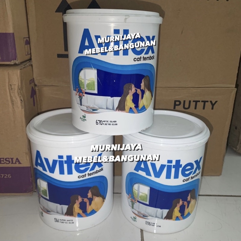 Jual CAT TEMBOK AVITEX 1KG INTERIOR DARI AVIAN CAT DINDING PLAFON ...