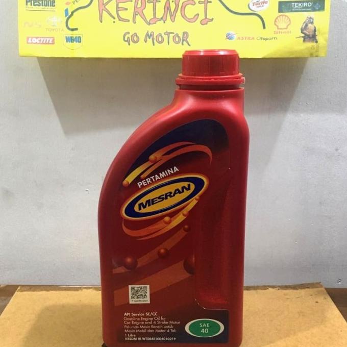 Jual OLI MESRAN SAE 40 1L PERTAMINA - OLI MESIN MESRAN SAE 40 PERTAMINA ...