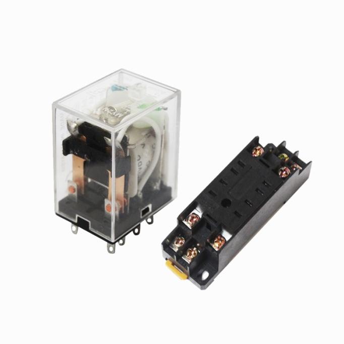 Jual EELIC REY-MY2N -PYF08 24V DC 8 PIN RELAY MY2N COIL+ BASE SOCKET ...
