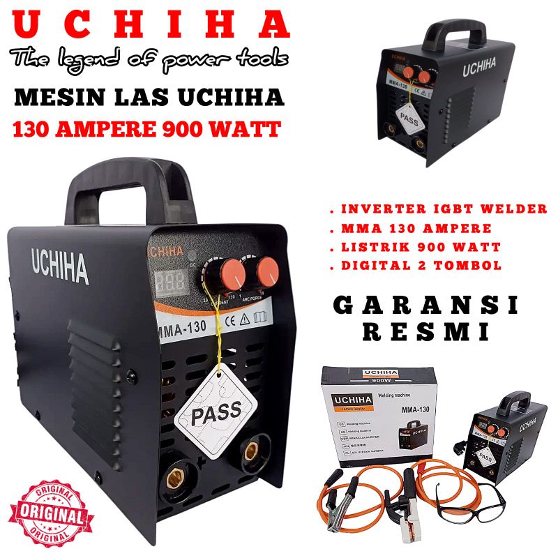 Jual Mesin Las UCHIHA Inverter MMA 160 IGBT 1300 watt / Mesin las / Mesin trafo las / welding ...