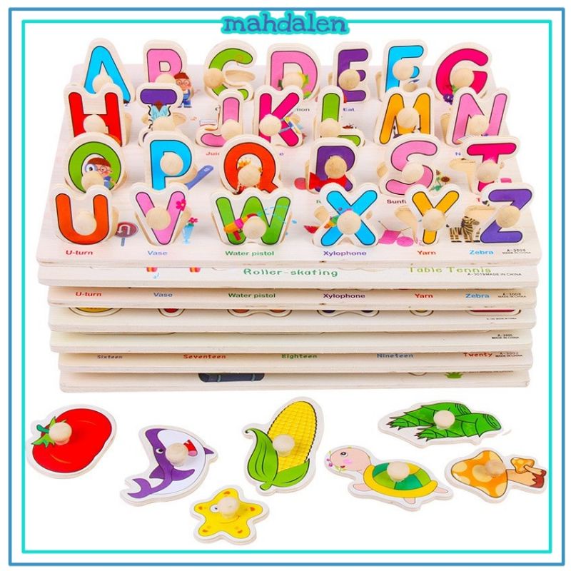 Jual {B1} PUZZLE KAYU MAINAN EDUKASI/MAINAN PUZZLE KAYU BERGAMBAR ...