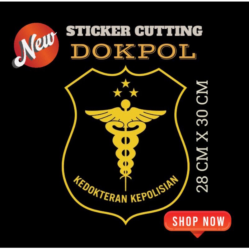 Jual stiker dokpol kedokteran kepolisian 28 cm x 30 cm | Shopee Indonesia
