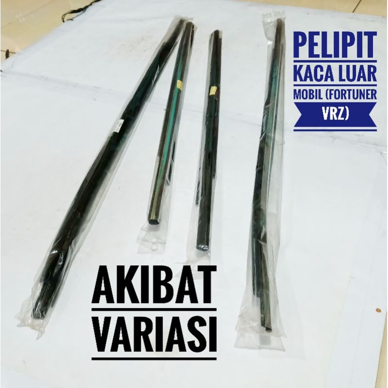 Jual Pelipit Kaca Luar Mobil Fortuner VRZ List Kaca Mobil 1 Pcs ...