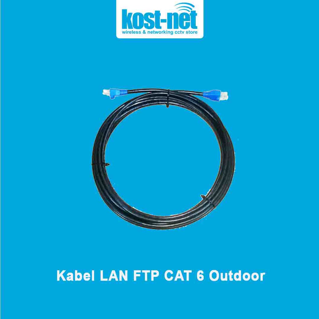 Jual Kabel LAN UTP Outdoor Hitam FTP Cat 6 35 Meter Siap Pakai 35m ...