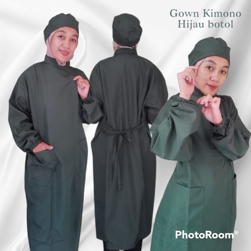 Jual GOWN APD / GOWN KIMONO (GRATIS TOPI) | Shopee Indonesia