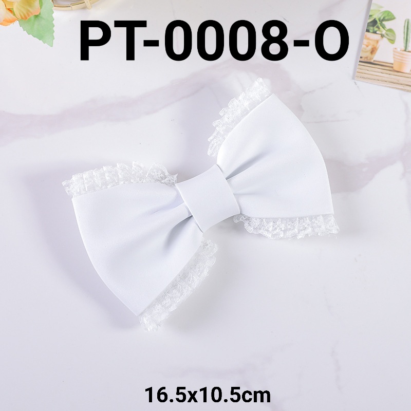 Jual GR-PT-0008 Cake topper hiasan kue pita putih pink biru ungu hitam ...