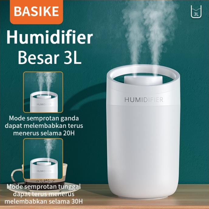Jual Air Humidifier Diffuser Kapasitas besar 3L Dual Nano Spray 30 jam ...
