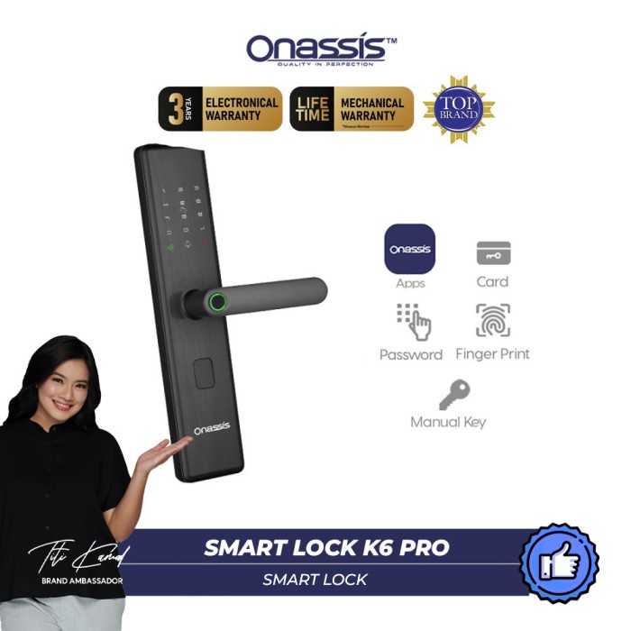 Jual PREMIUM ONASSIS SMART LOCK K6 PRO WIFI BEST ORIGINAL | Shopee ...