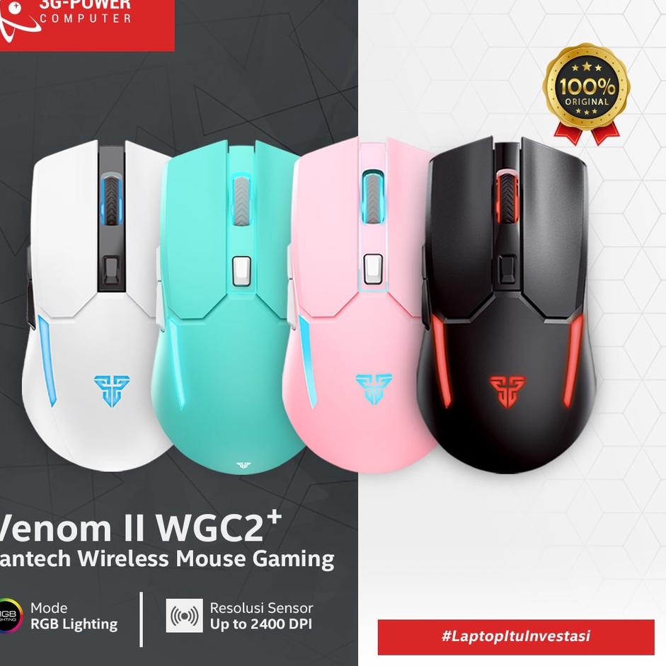 Jual Baru Sampai Fantech VENOM II WGC2 Wireless Mouse Gaming ...