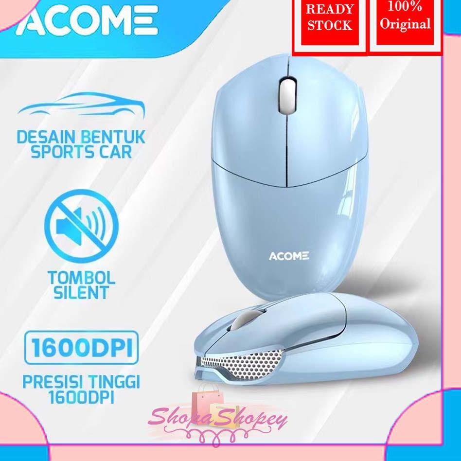 Jual Baru Acome Mouse Wireless Silent Click Desain Sports Car Am200 Garansi Resmi 1 Tahun Segera