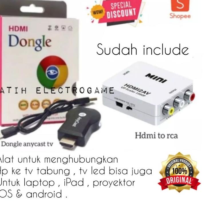 Jual Kejutan ANYCAST DONGLE SCREEN MIRRORING HP KE TV / SATU PAKET ALAT ...