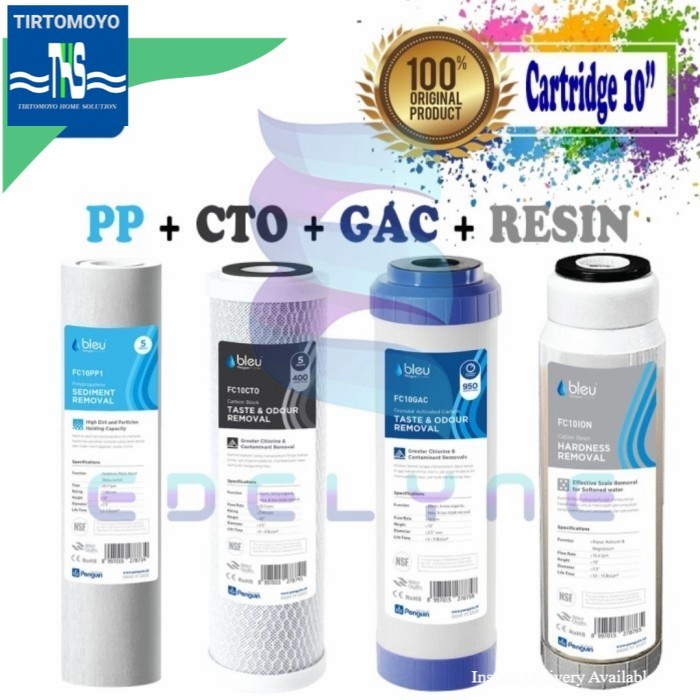 Jual Terlaris Isi Filter 10" Catridge Filter Air Penguin Bleu Pp+ Cto ...