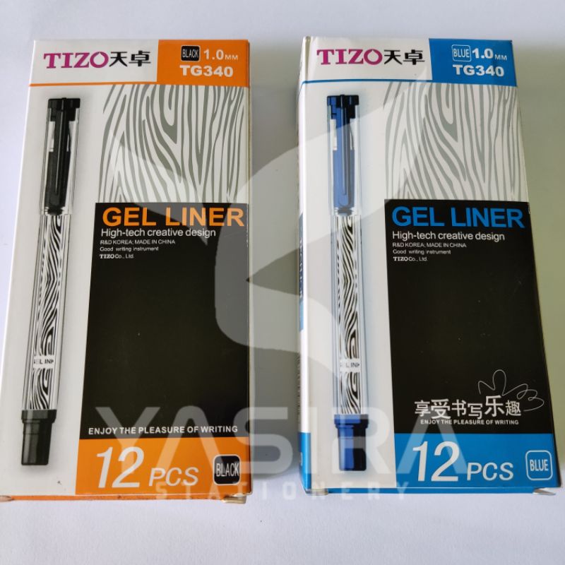 Jual ( 200 Gram SELUSIN 12 PCS ) Pulpen Gel Ink Pen Tizo Zebra TG340 1 ...