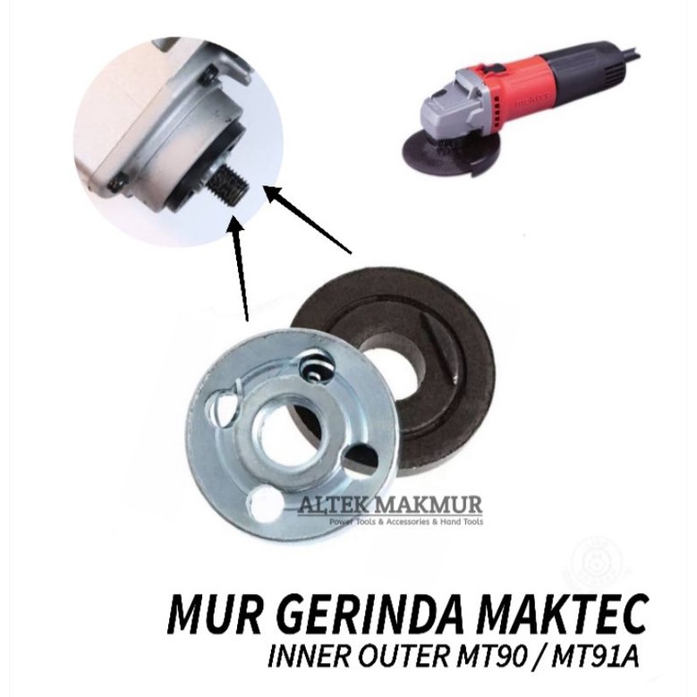 Jual RING GERINDA MAKTEC MT90 / MT91A / LOCK NUT BAUT GRINDA MAKTEC MT ...