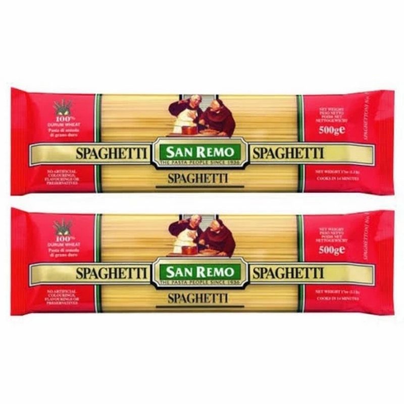 Jual Spaghetti San Remo 500gr | Spagetti 500 gr | Shopee Indonesia