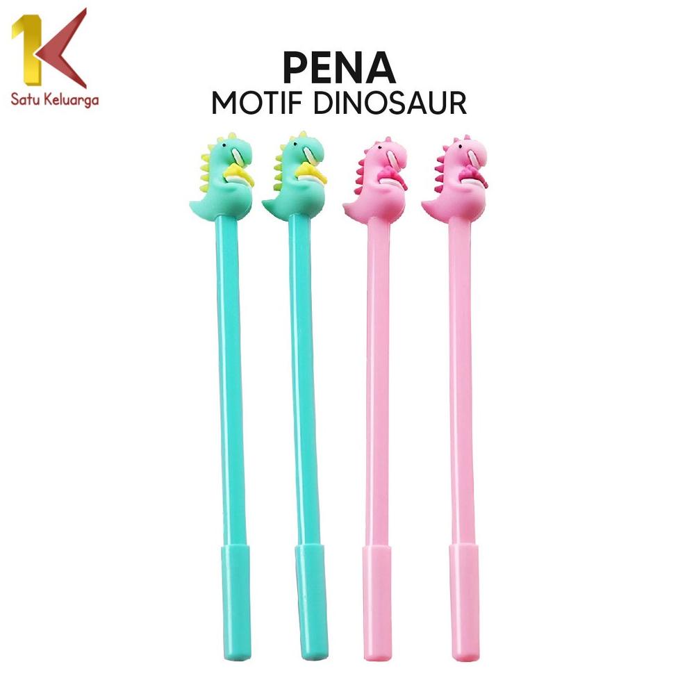 Jual Satu Keluarga Pulpen Karakter Dinosaur A33 Pulpen Gel Dinosaurus ...