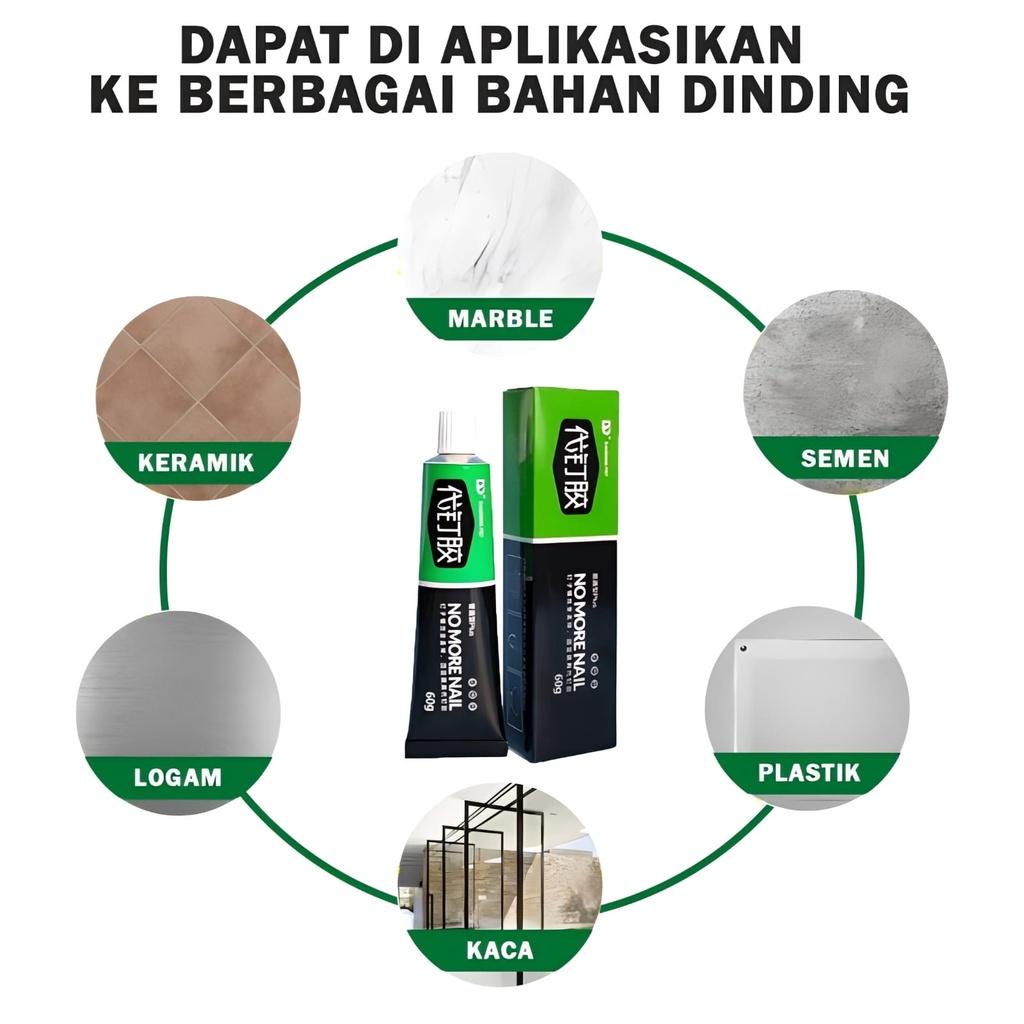 Jual Lem Pengganti Paku Superkuat Perekat Dinding Tembok Super | Shopee Indonesia