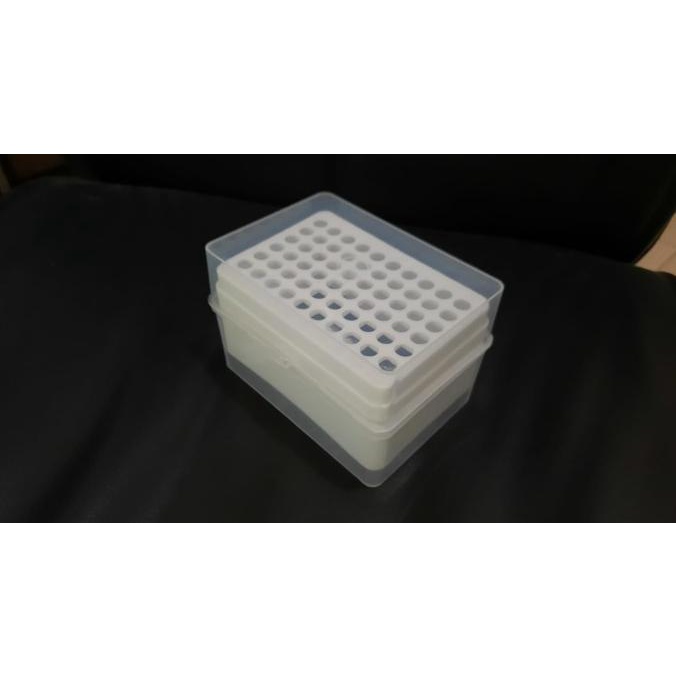 Jual Rak Blue Tip Plastik 100 Lubang | Wadah Box Rack Micropipette Tip ...