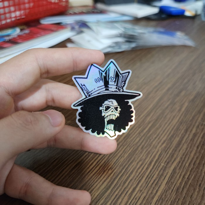 Jual Sticker Hologram Anime - PSH1661 - One Piece - Brook | Shopee ...