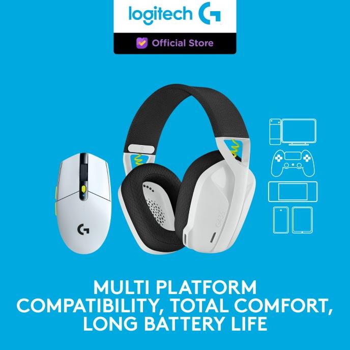 Jual Logitech Headset & Mouse Gaming Wireless Combo (G435 SE + G304 SE ...