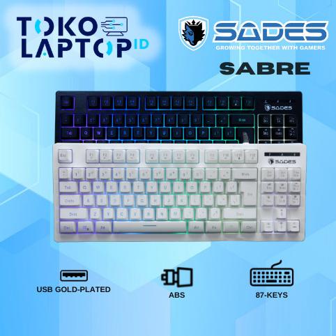 Jual Sades Sabre TKL RGB Wired Gaming Keyboard | Shopee Indonesia