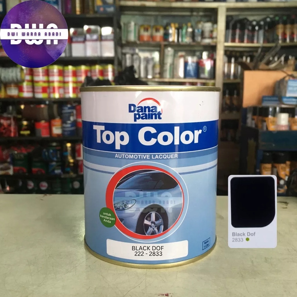 Jual Cat NC Black Doff 2833 Top Color 1KG Repack | Shopee Indonesia