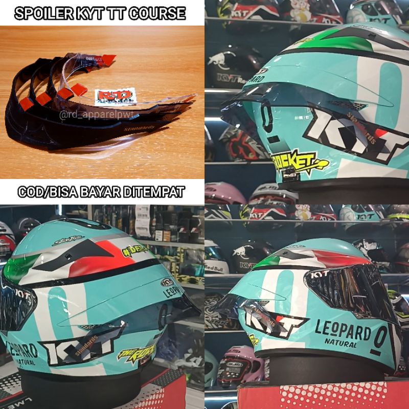 Jual Spoiler helm kyt tt course new model grafis | Shopee Indonesia