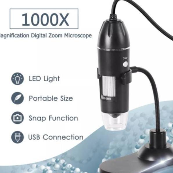 Jual Digital Mikroskop 1000X 2Mp 8Led Usb 1000X Zoom Digital Microscope ...