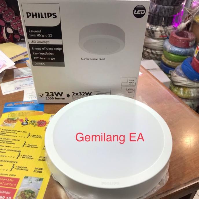 Jual Lampu Downlight Philips LED Panel 23 Watt Tipe DN027C Outbow ...