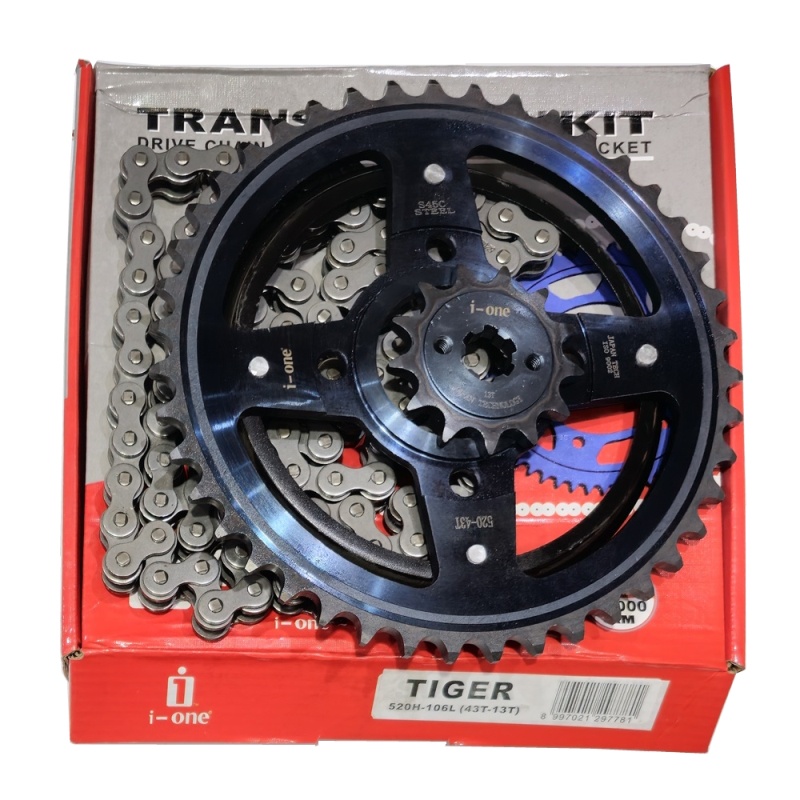 Jual CHAIN KIT i-one TIGER-13/43T(520H-106L) | Shopee Indonesia