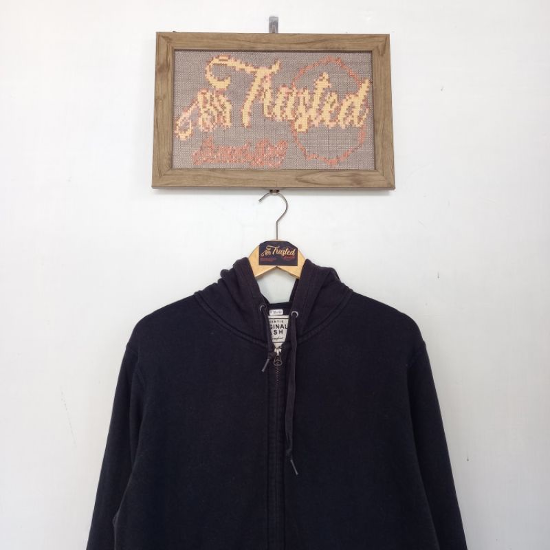 Jual Uniqlo Zip Hoodie - Hitam (Size L) | Shopee Indonesia